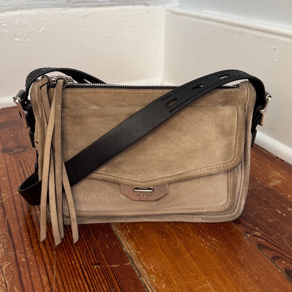 rag & bone | Bags | Rag Bone Small Field Messenger Bag Tan Suede ...